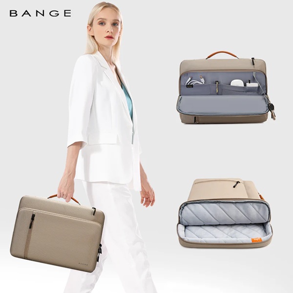 תיק נייד מינימליסטי BANGE ''15.6– מושלם לנסיעות עסקים - גו לאגדג'